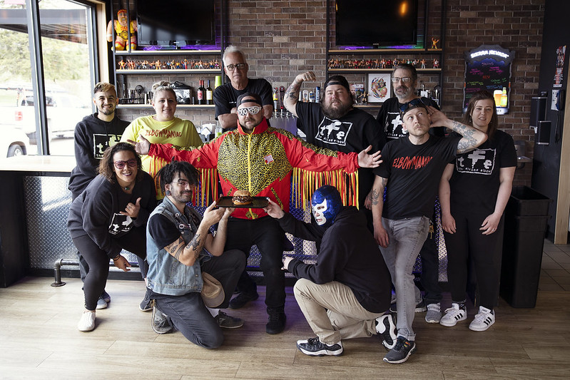 The Flying Elbow takes down Iowa's Best Burger competitors